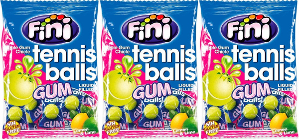 Жевательная резинка FINI Tennis balls / Фини Теннисные мячики 3 шт. 80 ...