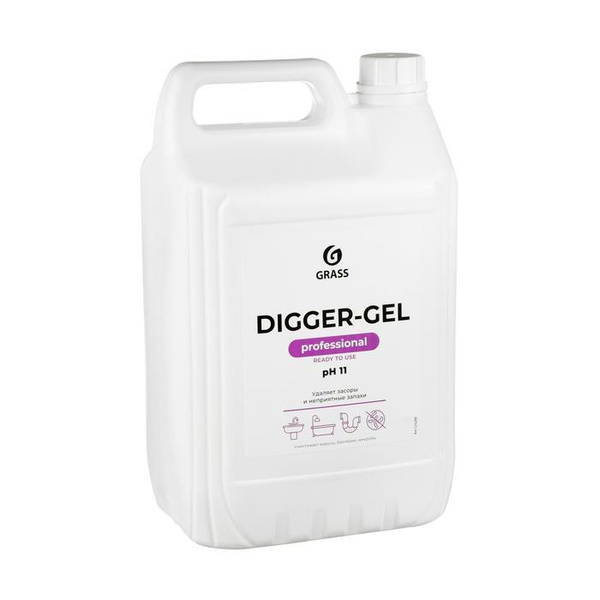 Средство щелочное для прочистки канализационных труб DIGGER-GEL, 5,3 кг ...