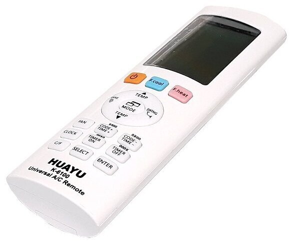Пульт ДУ QUNDA Пульт универсальный HUAYU K-6100 для кондиционера 5000 кодов - купить по выгодной ...