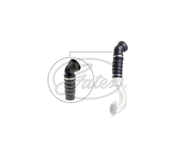 Патрубок радиатора BMW E60/E61 01-10 - Gates арт. 090197 - купить по ...