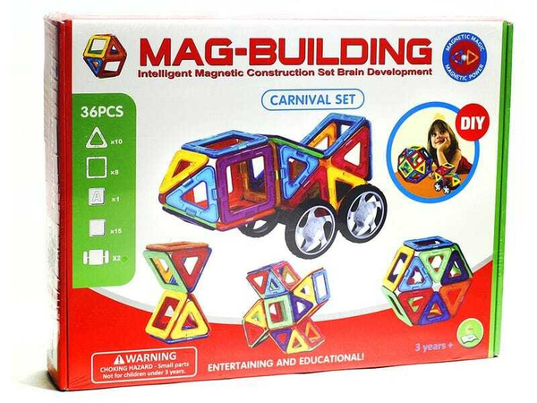 Магнитный Конструктор Mag-Building на 36 деталей. - купить с доставкой ...