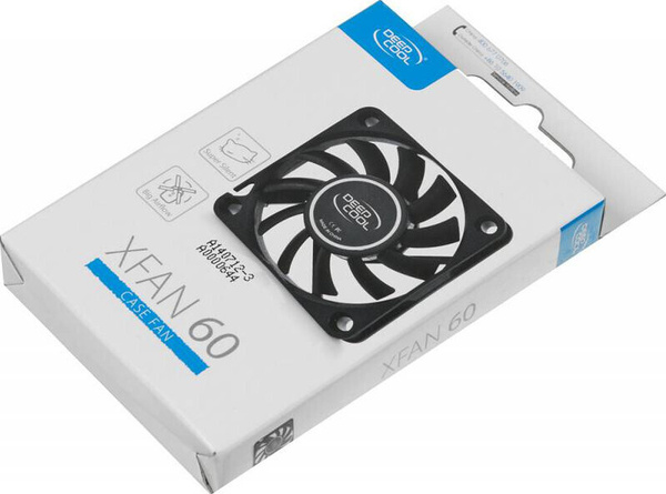 Вентилятор Deepcool XFAN 60 60x60x12mm 3-pin 4-pin (Molex)24dB Ret ...