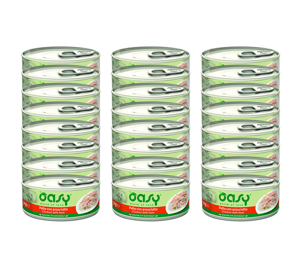 Дополнительное питание Oasy Wet cat Specialita Naturali Chicken Ham для ...
