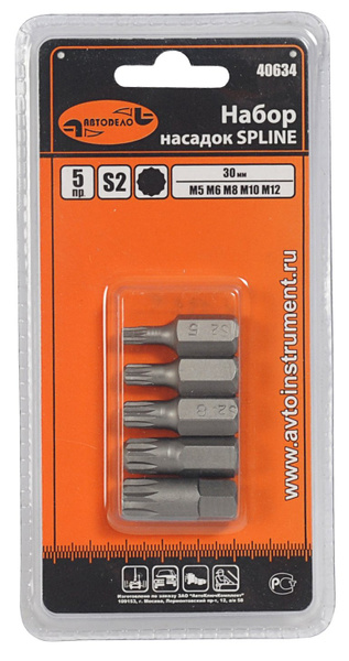 Бита АВТОDЕЛО Spline 5 пр. М5-12 L=30 мм АвтоДело - купить по низким ...