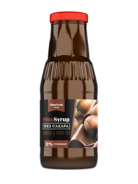 Сироп без сахара Slim Fruit family Шоколад-лесной орех низкокалорийный ...