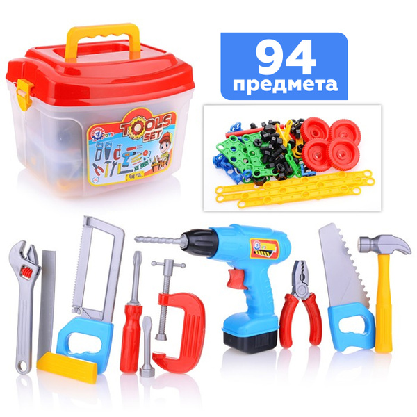 Детская мастерская с инструментами 94 элемента ТЕХНОК / инструменты ...