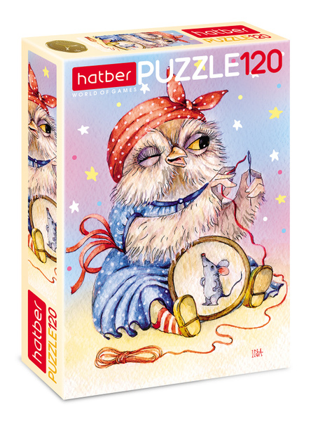 Пазл Hatber 120 элементов А5ф 165х230мм -Совушка- - купить с доставкой по выгодным ценам в ...