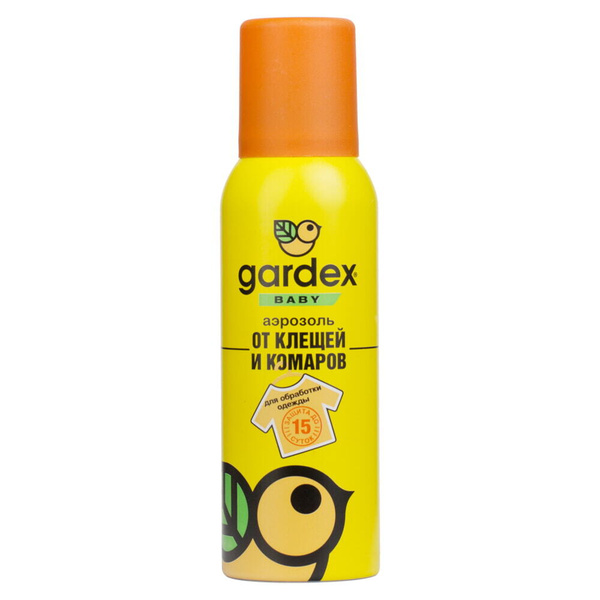 Характеристики Gardex (Гардекс) Baby аэрозоль от клещей, комаров (для ...