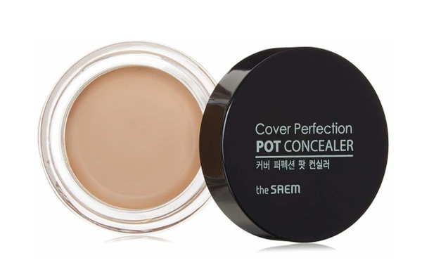 The Saem Крем-корректор для лица 01 Cover Perfection Pot Concealer 01.Clear Beige 4гр - купить с ...
