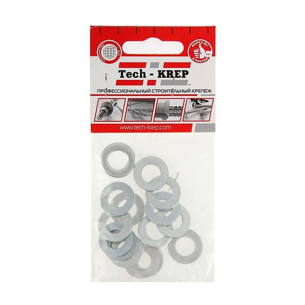 Tech-KREP Шайба, 4 шт. - купить с доставкой по выгодным ценам в интернет-магазине OZON (1365235496)