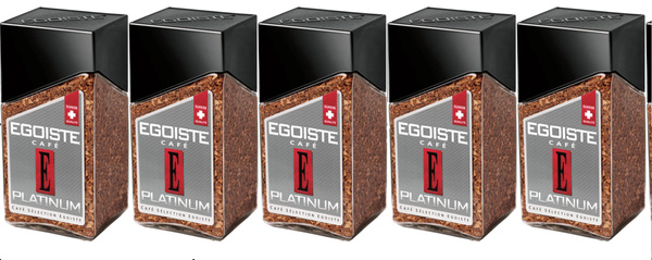 Кофе растворимый Egoiste Platinum 100 гр / 5 банок - купить с доставкой ...