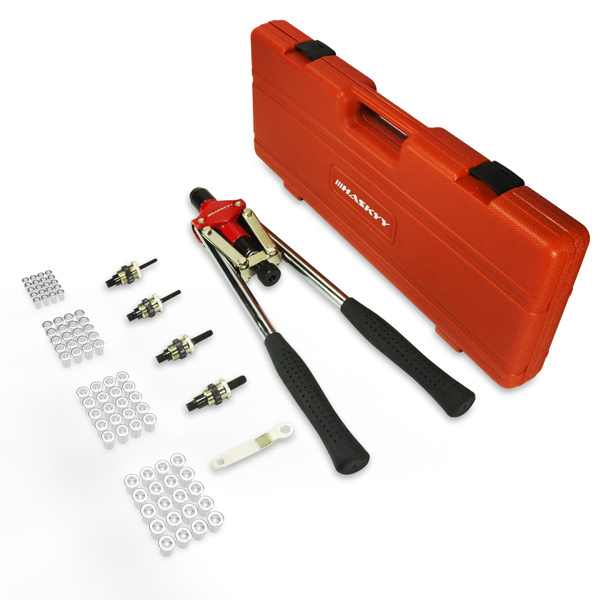 Заклепочник резьбовой с комплектом заклепок M5-M6-M8-M10 (80 шт.) CNMZ80-17 HASKYY купить на ...