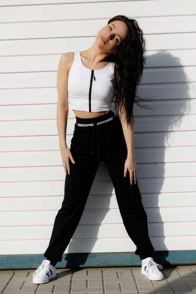 Топ Женский FORSTRONG белый, размер 42, 44 Трикотаж Спортивный Бег, Гимнастика Россия Молния ...