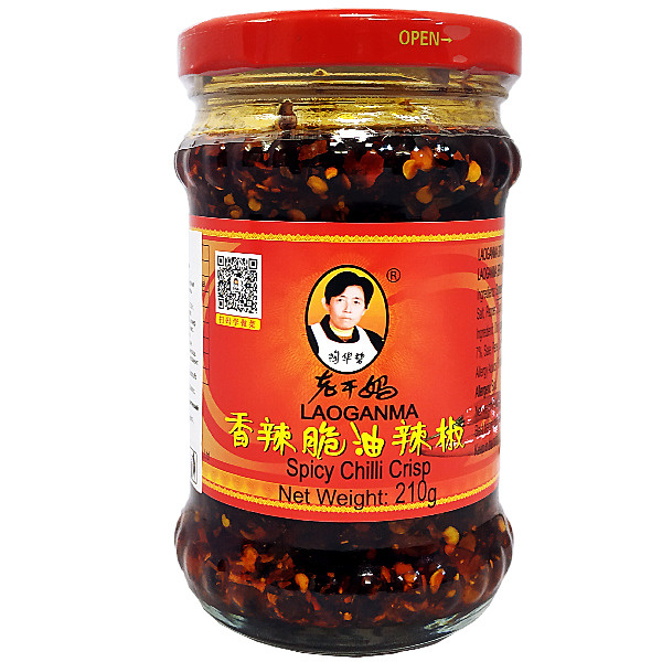 Соус острый Laoganma с хрустящим перцем чили Spicy Chilli Crips, 210 г ...