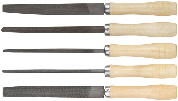 Напильники по металлу дереву пластмассе 5 шт. 150 мм KУРС - купить по ...