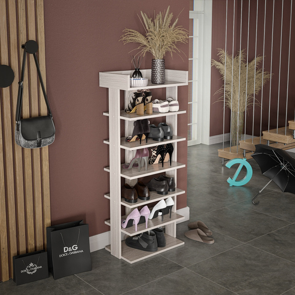 Обувница ДОСТО фабрика мебели ОЭ, ЛДСП, 52.2x31.2x125 см - купить по ...