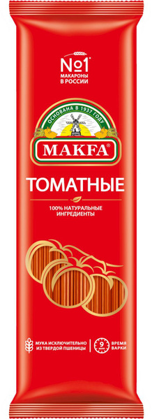 Макаронные изделия Makfa спагетти Томатная, 500 г купить на OZON по ...