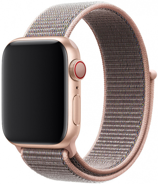 Ремешок Pink Sand Sport Loop (Розовый песок) нейлоновый Apple Watch 38 ...