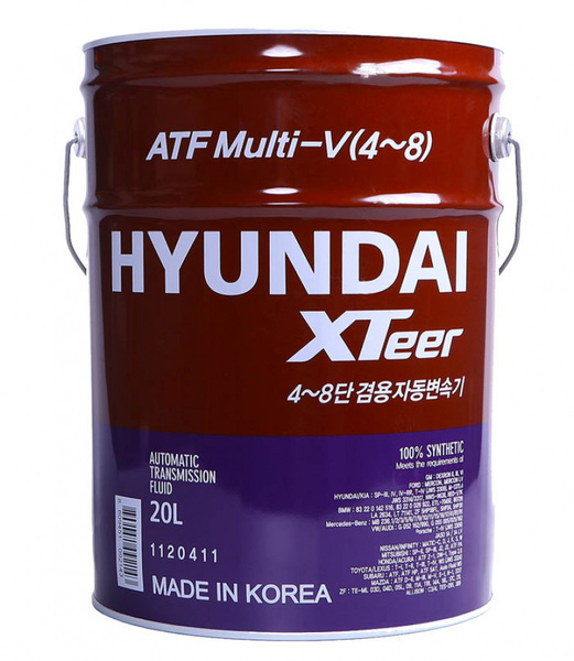 HYUNDAI XTeer ATF Multi V, 20 л - купить по выгодной цене в интернет ...