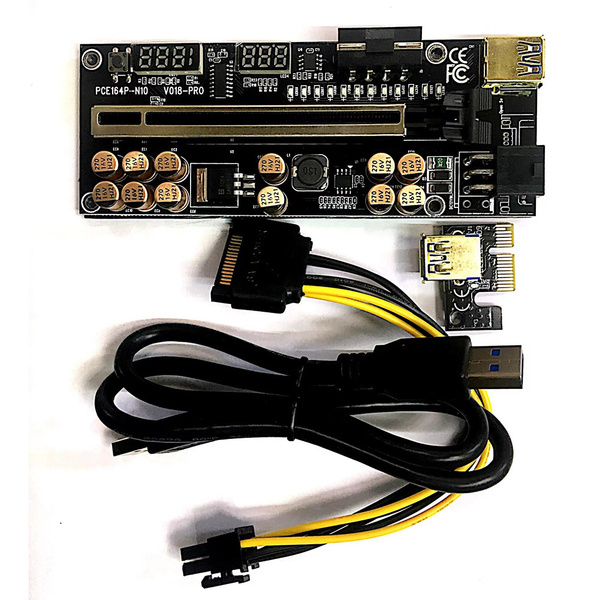 VER018 PRO PCI-E Riser Card USB 3.0 Cable 018 PLUS PCI Express 1X to ...