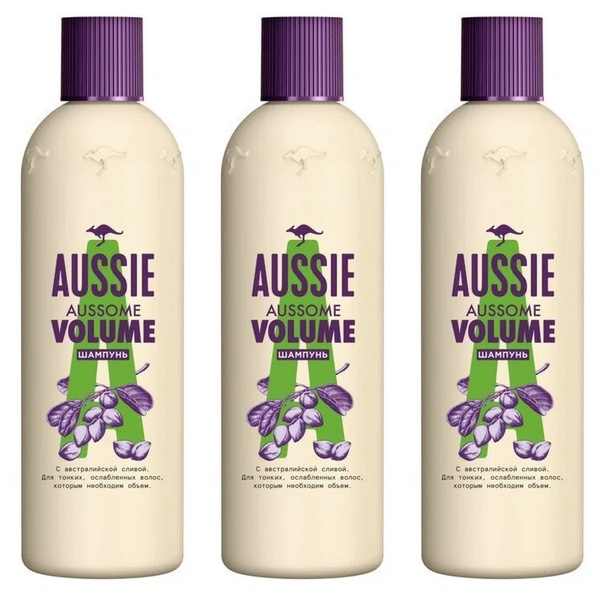 Aussie Шампунь Aussome Volume для тонких волос 300мл, 3 шт. - купить с ...