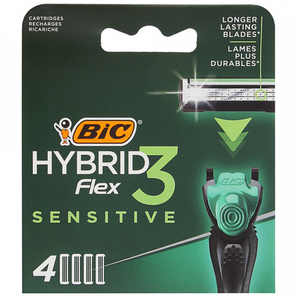 BIC Кассеты сменные Flex 3 Hybrid Sensitive, 4 шт / - купить с ...