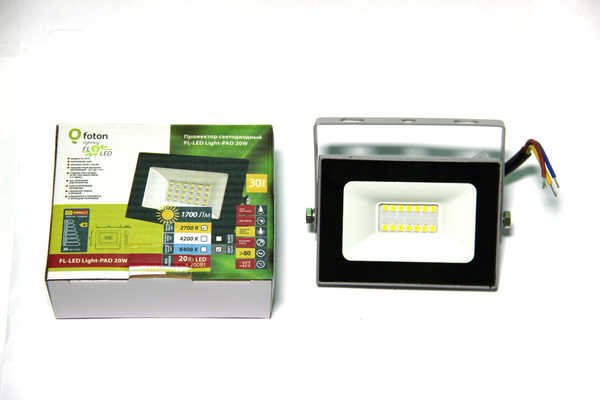 Прожектор Foton Lighting, FL-LED Light-PAD_серый 2700 К - купить по ...
