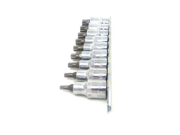 Набор насадок торцевых 1/2"DR с вставками-битами SPLINE на держателе ...