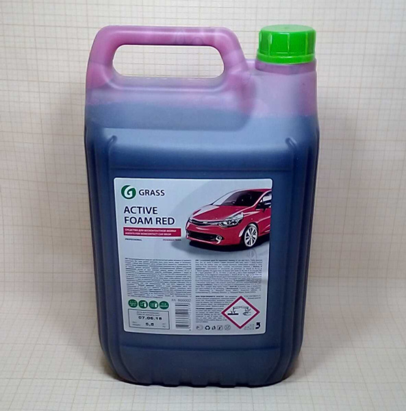 Автошампунь для бесконтактной мойки 5,8 кг GRASS "ACTIVE FOAM RED ...