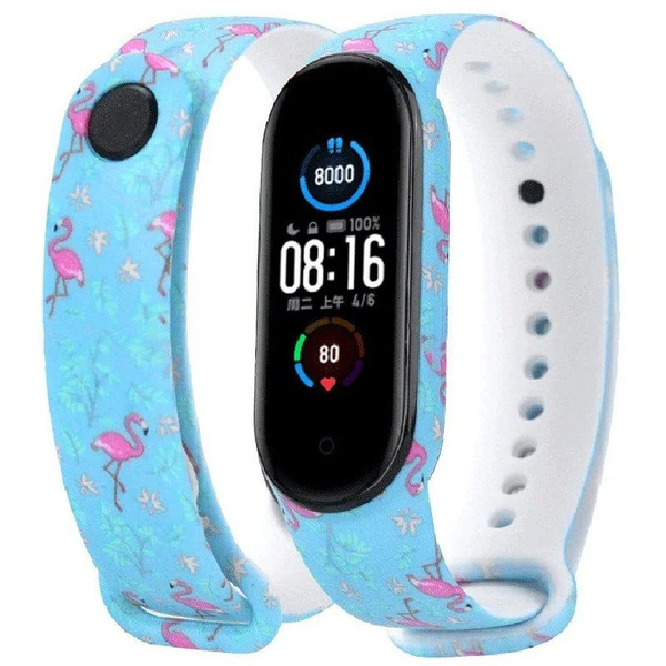 Ремешок для xiaomi mi band 5, xiaomi mi band 6 / фитнес браслет на ...