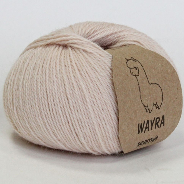 Пряжа Wayra Seam цвет 09 розовый нюд, 10шт*(167м/50г), 100% бейби ...