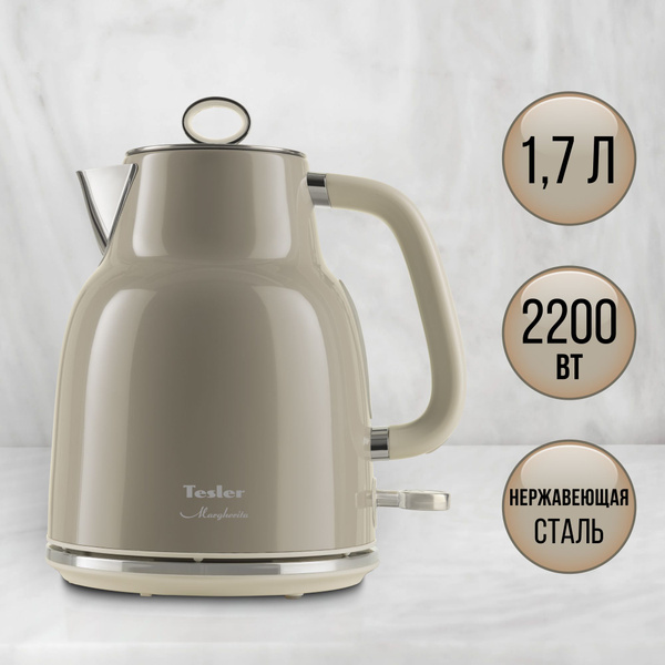 Купить электрический чайник Tesler KT-1760, Металл/пластик по низкой ...