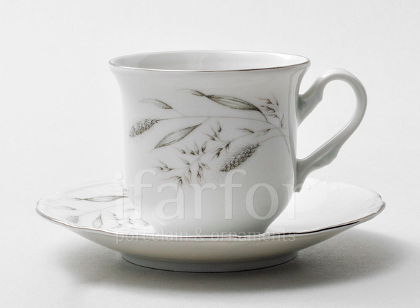 Чайная пара Thun "Констанция Серебряные колосья", на 1 перс. - купить по выгодной цене в ...