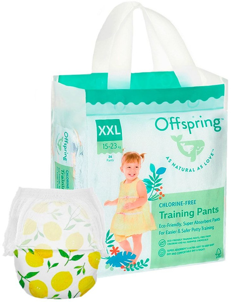 Подгузники-трусики Offspring Лимоны XXL 15-23кг 24шт х 2шт - купить с ...