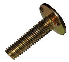 Норийный транспортерный элеваторный болт DIN 15237 М8х30 желтый цинк, головка 22 мм, 100 шт ...