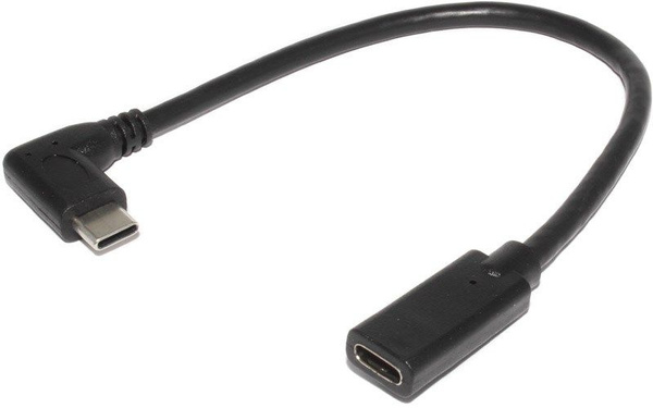 Угловой переходник USB Type C "папа" - USB Type C "мама", 90 градусов ...