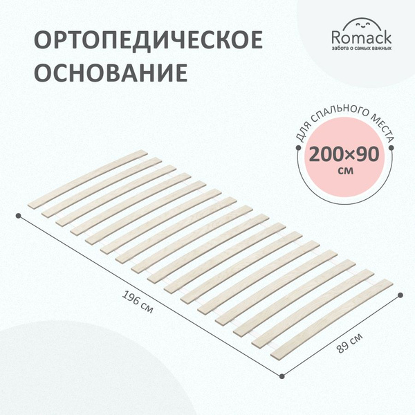 Ламель для кровати Romack Накладной 1960, 890 мм, 16 шт. - купить с ...