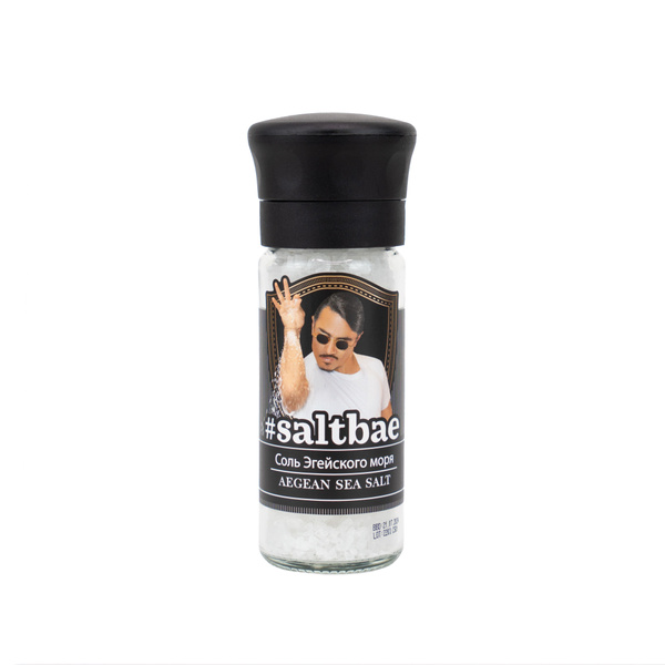 SALTBAE Соль Эгейского моря, 100 гр., мельница - купить с доставкой по ...