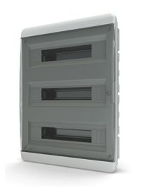 Щит IEK/Tekfor бокс встраиваемый 54 мод. IP41, прозрачная черная дверца купить на OZON по низкой ...