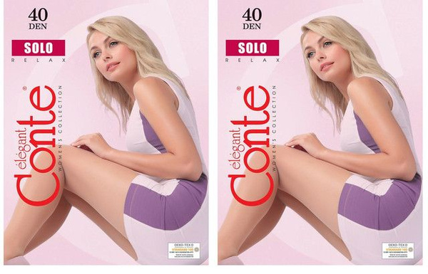 Колготки Conte, 40 ден, 2 шт - купить с доставкой по выгодным ценам в интернет-магазине OZON ...