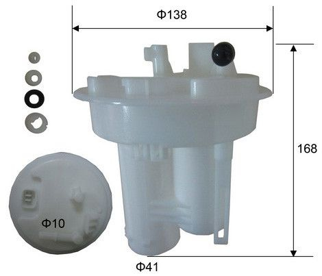 Фильтр топливный Azumi Фильтр топливный FS-27003 Subaru Legacy 09 ...