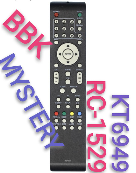 Пульт ДУ HUAYU BBK/MYSTERY RC-1529 - купить по выгодной цене в интернет-магазине OZON (822519581)
