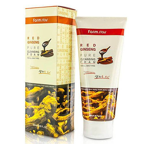 Farm Stay Red Ginseng Pure Cleansing Foam Очищающая пенка для лица с ...