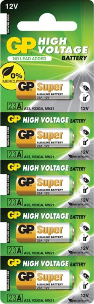 Батарейка GP 23A V23GA / MN21 Alkaline 12 V - 5 шт. - купить с ...