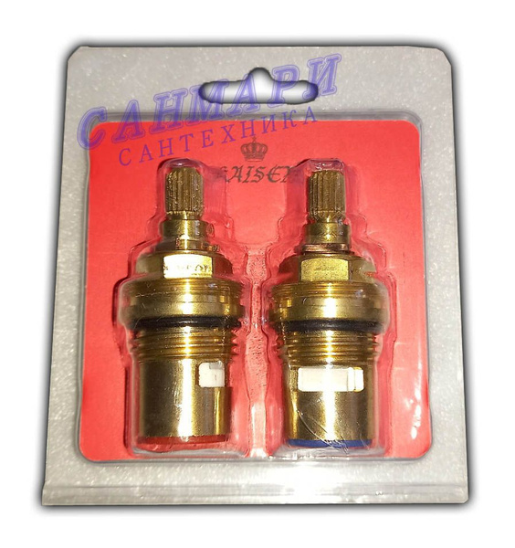 Кран-букса керамическая KAISER 20 шлиц, 1/2 (2шт) в блистере (подходит ...