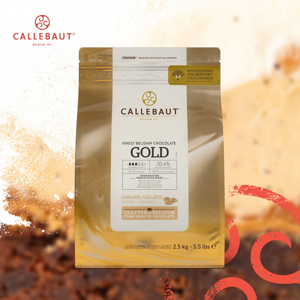 Шоколад белый с карамелью 2.5кг Callebaut Gold (Бельгия) - купить с ...