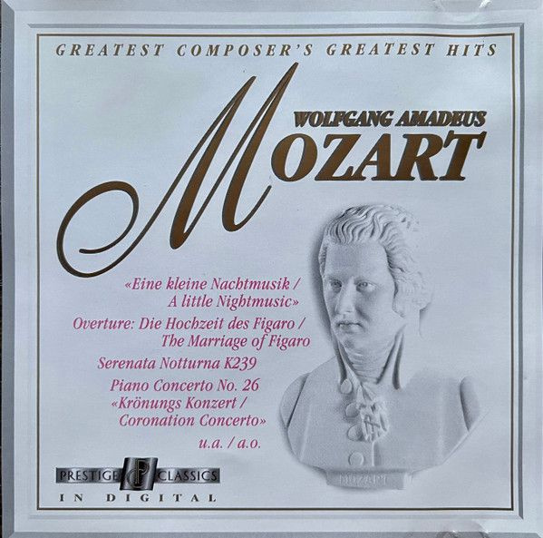 Audio CD Wolfgang Amadeus Mozart. Mozart's Greatest Hits (EU, 1994) CD ...