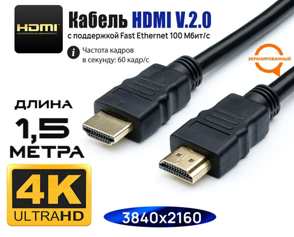 Кабель HDMI GP General Painter HDMI PRO ver 2.0 BLACK EDITION - купить ...