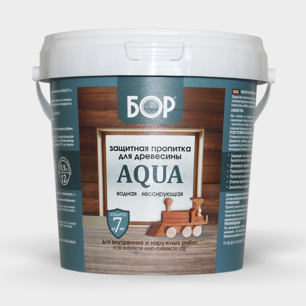 Защитная пропитка для древесины AQUA (Аквалак) 0,9 кг Дуб - купить по ...