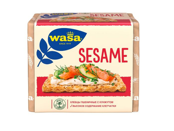 Хлебцы Wasa пшеничные с кунжутом, 200г купить на OZON по низкой цене ...